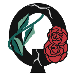 Diseño PNG Y SVG De Letra Q Alfabeto Rosa Para Camisetas