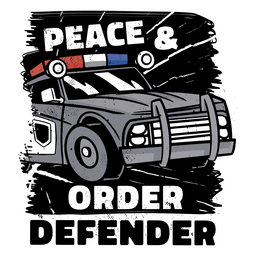 Peace And Order Men's T-shirt PNG & SVG Design For T-Shirts