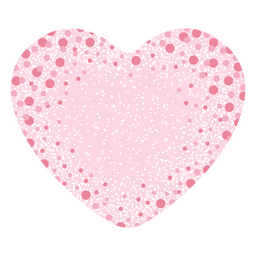 Rosa Herz Mit Tupfen PNG- Und SVG-Design Für T-Shirts