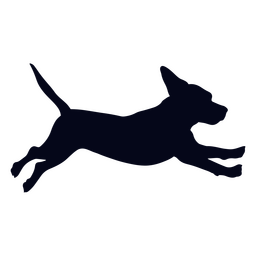 Silhouette Of A Dog Running PNG & SVG Design For T-Shirts