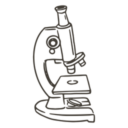 Black And White Illustration Of A Microscope PNG & SVG Design For T-Shirts