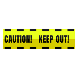 Caution Keep Out Sign PNG & SVG Design For T-Shirts
