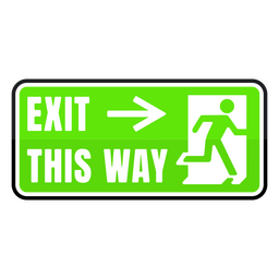 Exit This Way Sign PNG & SVG Design For T-Shirts