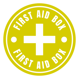 First Aid Box With The Words First Aid Box PNG & SVG Design For T-Shirts