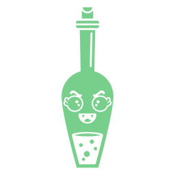 Poison Bottle With A Kawaii Face PNG & SVG Design For T-Shirts