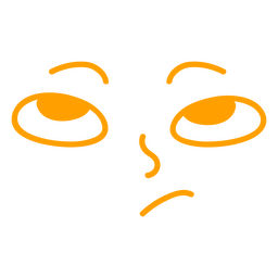 Graphic Worried Face PNG & SVG Design For T-Shirts