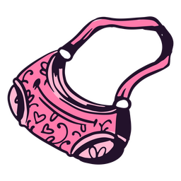 Design PNG E SVG De Bolsa Rosa Para Camisetas