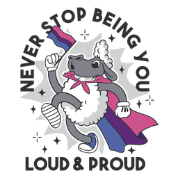 LGBTQ Loud And Proud Pride Sheep PNG & SVG Design For T-Shirts