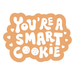 Back To School Smart Cookie Funny Cut Out Lettering PNG & SVG Design ...