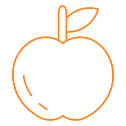 Orange Apple Icon PNG & SVG Design For T-Shirts