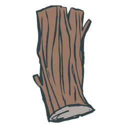 Cartoon Tree Trunk PNG & SVG Design For T-Shirts