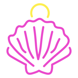 Neon Shell Icon PNG & SVG Design For T-Shirts