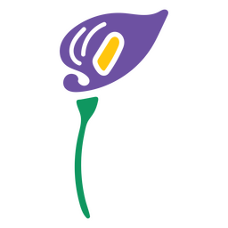 Cut Out Purple Lily PNG & SVG Design For T-Shirts