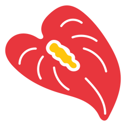 Cut Out Red Lily PNG & SVG Design For T-Shirts