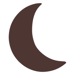 Brown Moon Silhouette PNG & SVG Design For T-Shirts