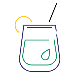 Lemon Cocktail Cup PNG & SVG Design For T-Shirts