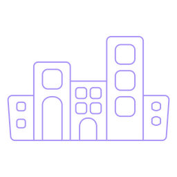 Simple Figure Of Buildings PNG & SVG Design For T-Shirts