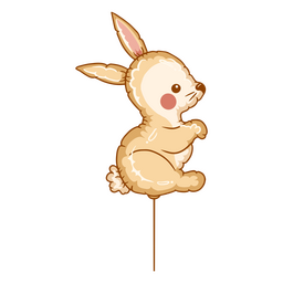 Cute Bunny Balloon PNG & SVG Design For T-Shirts