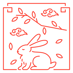 The Eastern Sign Of Rabbit PNG & SVG Design For T-Shirts