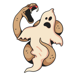 Snake Ghost Character PNG & SVG Design For T-Shirts