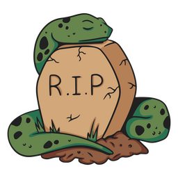 Snake RIP Character PNG & SVG Design For T-Shirts