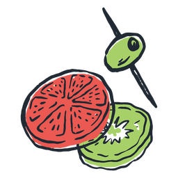 Sandwich Toppings PNG & SVG Design For T-Shirts