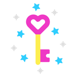 Shining Magic Key PNG & SVG Design For T-Shirts