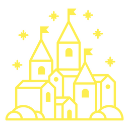 Medieval Castle With Flags PNG & SVG Design For T-Shirts