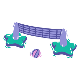 Pool Volleyball Net PNG & SVG Design For T-Shirts