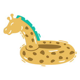 Giraffe Shaped Float PNG & SVG Design For T-Shirts