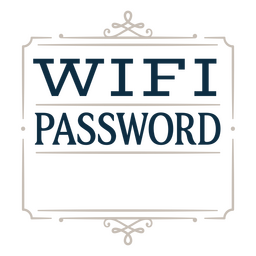 Wifi Password Decorative Label PNG & SVG Design For T-Shirts