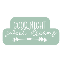 Good Night Label PNG & SVG Design For T-Shirts