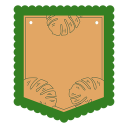 Green Shield-shaped Birthday Card PNG & SVG Design For T-Shirts