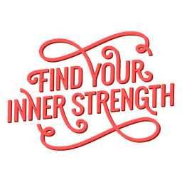 Inner Strength Motivational Quote PNG & SVG Design For T-Shirts
