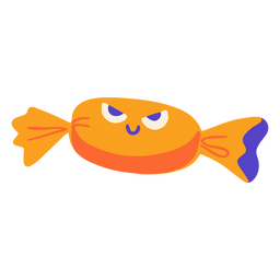 Halloween Angry Candy Cartoon PNG & SVG Design For T-Shirts