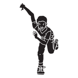 Boy Dancing Cut Out Smiling PNG & SVG Design For T-Shirts