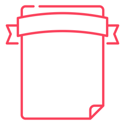 Paper With Pink Ribbon PNG & SVG Design For T-Shirts