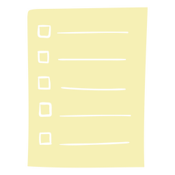 Eye-catching Yellow Writing Paper PNG & SVG Design For T-Shirts