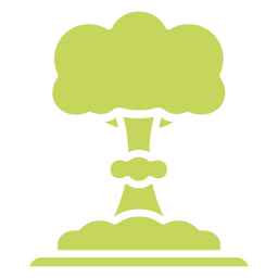 Nuclear Explosion Green Icon PNG & SVG Design For T-Shirts