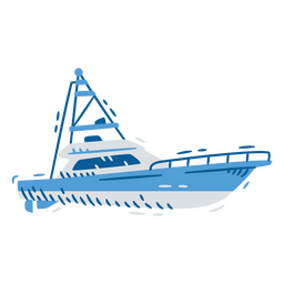 Blue Boat Graphic With A Modern Design PNG & SVG Design For T-Shirts
