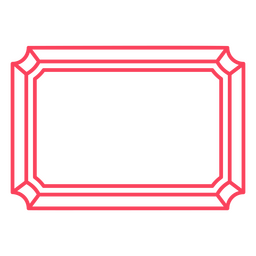 Sharp Line Frame PNG & SVG Design For T-Shirts