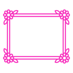 Bold And Flowered Frame Frames PNG & SVG Design For T-Shirts