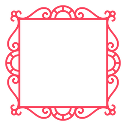 Elegant Line Frames PNG & SVG Design For T-Shirts