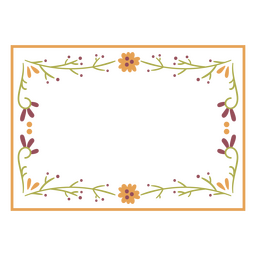 Nature Motifs Frame Borders PNG & SVG Design For T-Shirts