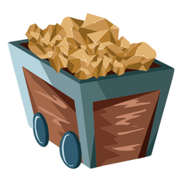 Chest With Gold Rocks PNG & SVG Design For T-Shirts