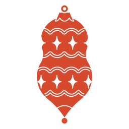 Christmas Cut Out Red Decoration PNG & SVG Design For T-Shirts