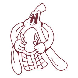 Jovial Thanksgiving Wishbone Cartoon Character PNG & SVG Design For T ...