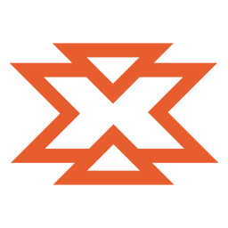 Geometric X-shaped Decal PNG & SVG Design For T-Shirts