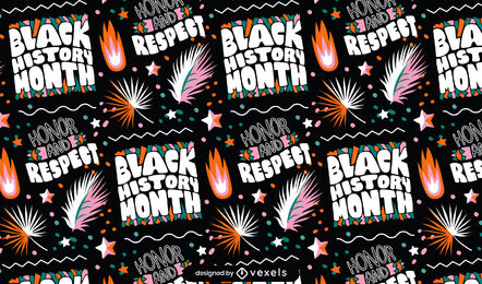 Colorful Black History Month Pattern Design Vector Download