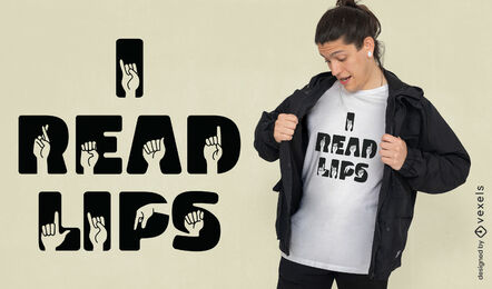 Sign Language Quote T-shirt Design Vector Download